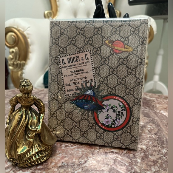 Gucci | Office | Gucci Monogram Notebook With Planet Design | Poshmark